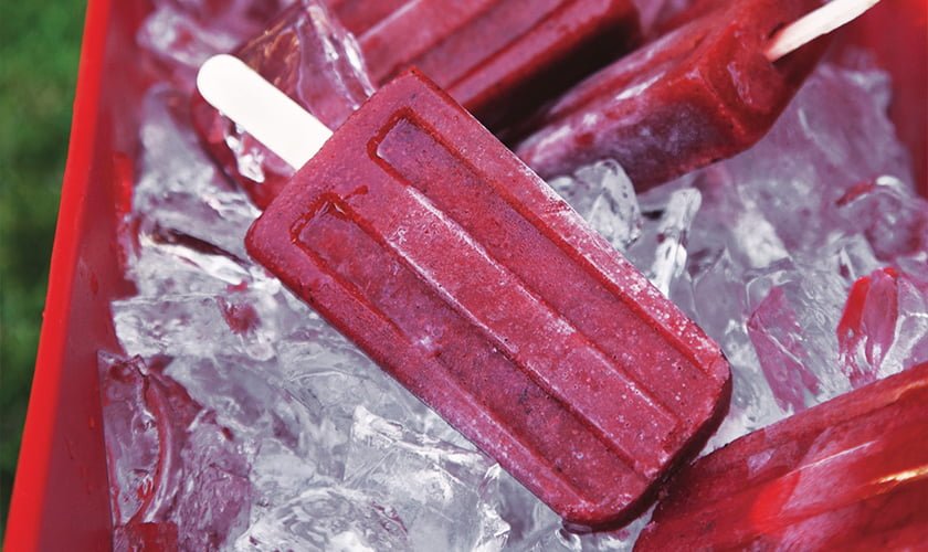 Easy Homemade Strawberry Popsicles with Mint & Cucumber