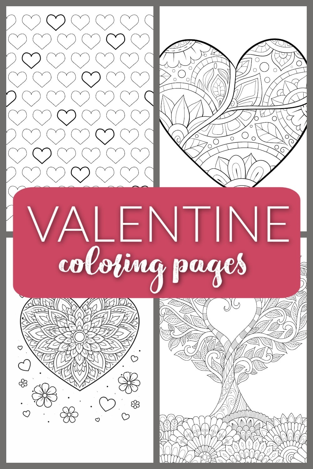 Free Mindful Valentine's Day Coloring Pages for Kids